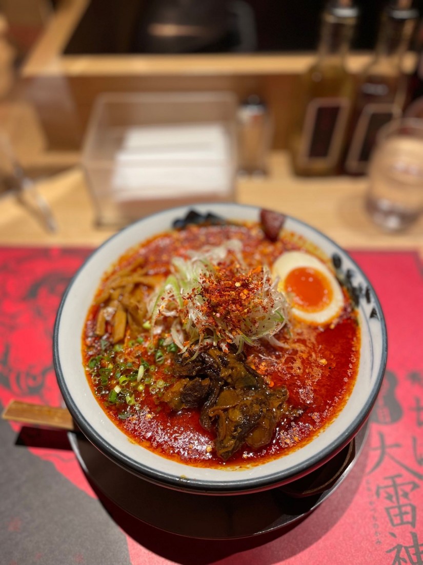 辛紅らーめん 28丁目 ちはやぶる大雷神 2.59KM - AFURI辛紅:東京都 | 辛メーター